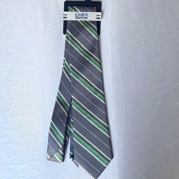 croft & barrow | Accessories | Croft Barrow Green Gray Tie | Poshmark